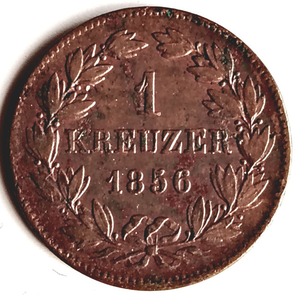 Монета 1 крейцер Баден 1856 Медь UNC - купить в интернет-магазине OZON с быстрой доставкой ...