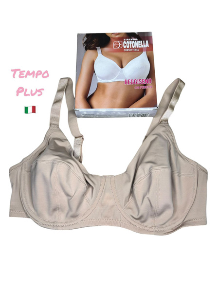 Бюстгальтер Женский Cotonella мягкая чашка на каркасе, размер 100C телесный Полиамид, Эластан ...