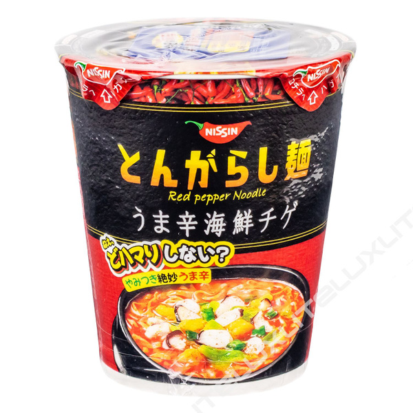 Японская лапша Nissin с морепродуктами острая - купить с доставкой по ...