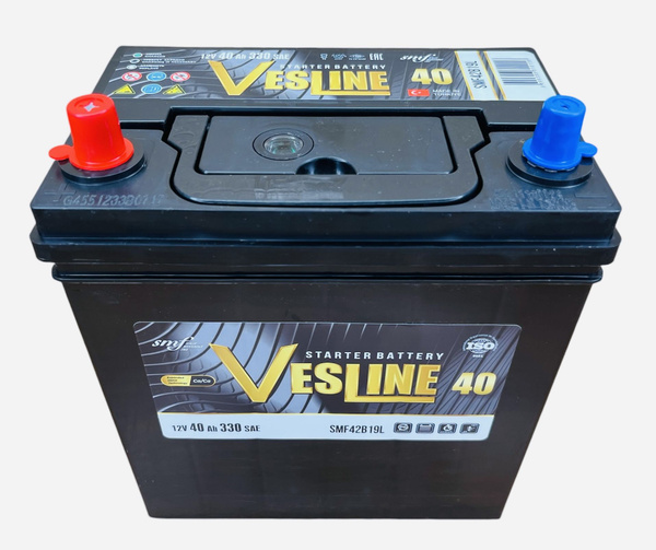 Аккумулятор автомобильный Vesline (Турция) Asia 40 Ач 315 A прям. пол ...