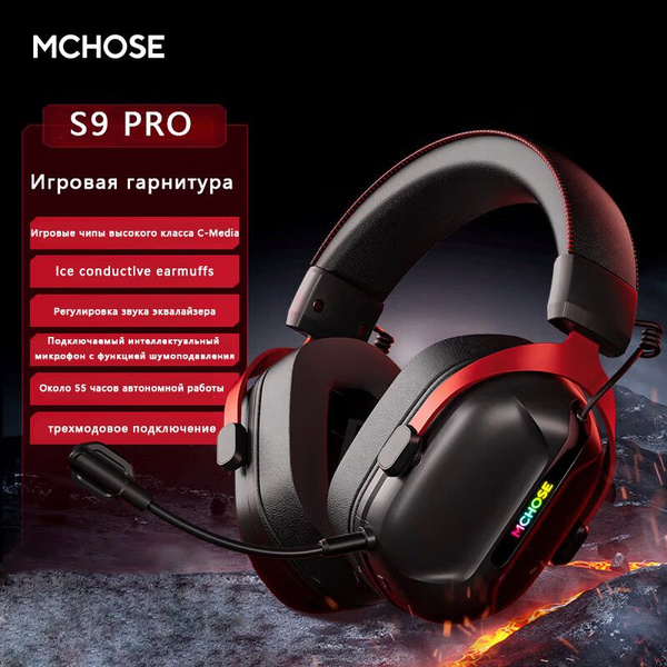 Наушники Полноразмерные MCHOSE S9 PRO Проводное + беспроводное 32 S9 ...