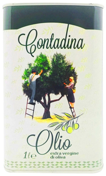 Натуральное оливковое масло Contadina Olio Extra Vergine Di Oliva 1л ...