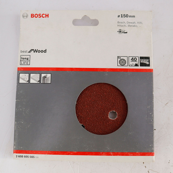 Шлифовальный круг d150мм К40 (5шт.) Bosch купить на OZON по низкой цене ...