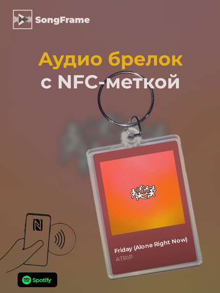 Брелок Spotify с NFC Трек: ATRIP - Friday (Alone Right Now) купить на ...