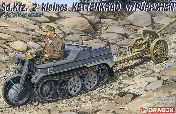 DRAGON 6114 1/35 Sd.Kfz.2 Kleines Kettenkrad с модельным набором ...