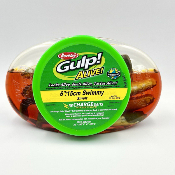 Мягкая приманка Berkley GULP! Alive! Swimmy, цвет Smelt, 15см купить c ...