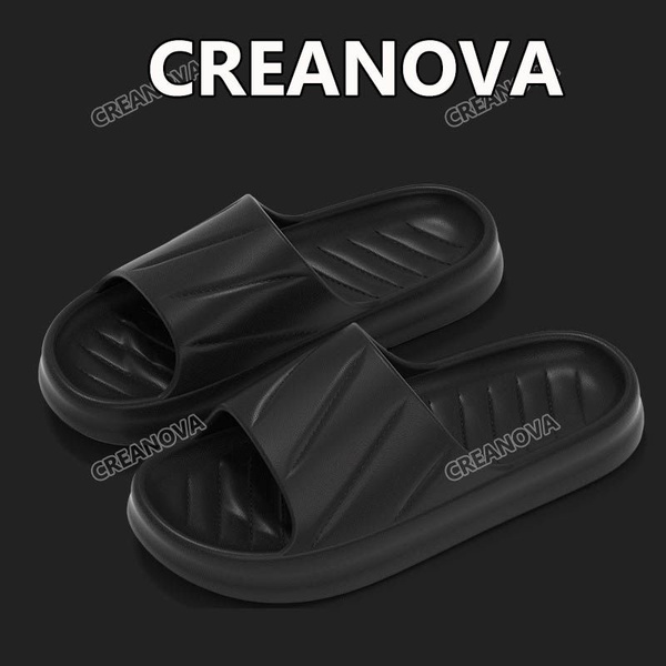 Тапочки Мужской, Женский CREANOVA, размер 42, 43 черный Китай Платформа Без застёжки На любой ...