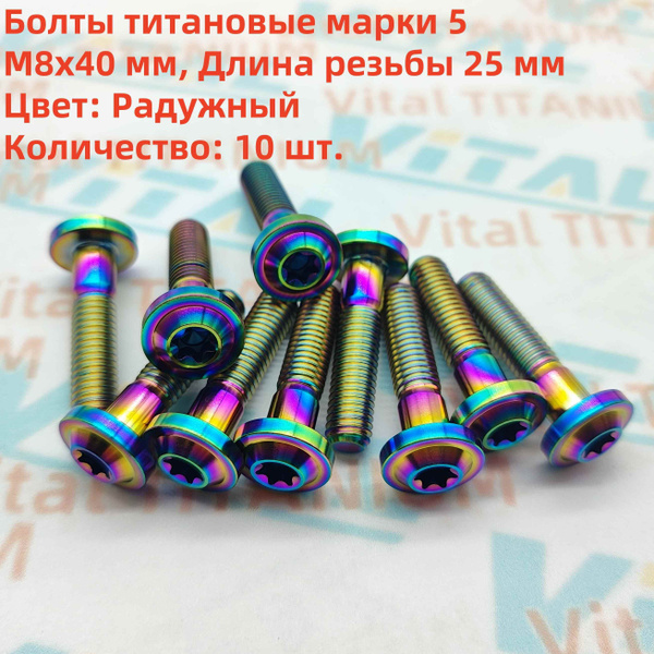 Болт 40 мм, 10 шт. купить на OZON по низкой цене (1739897184)