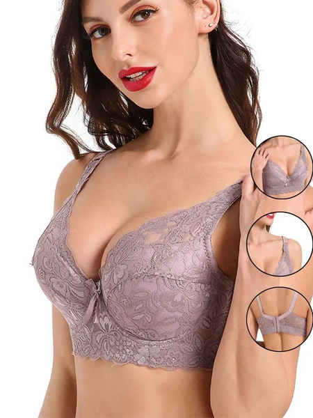 Бюстгальтер Женский мягкая чашка на каркасе, размер 95B, 95A сиреневый Полиэфирное волокно ...