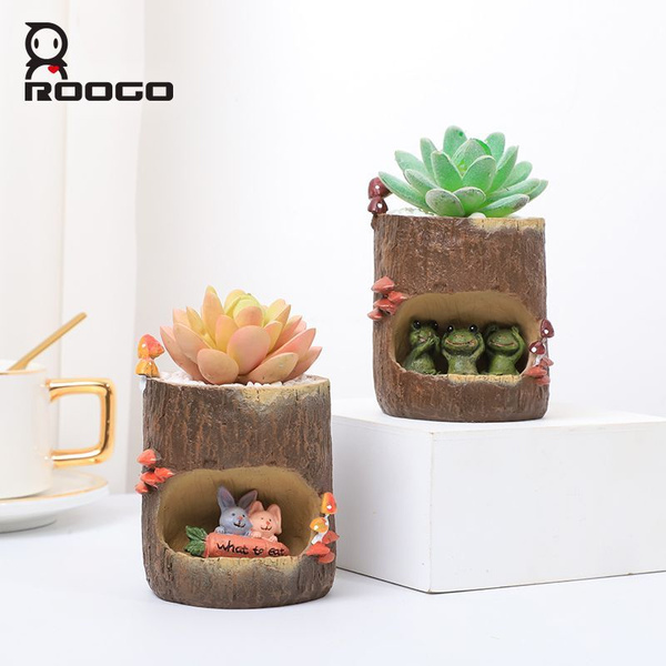 ROOGO Горшок для цветов, 8 см х 9.5 см х 9.5 см, 0.2 л, 1 шт купить на ...