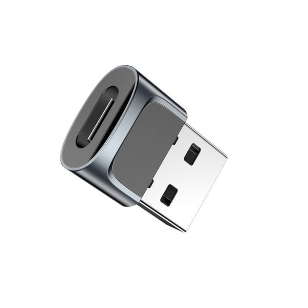 Адаптер Rock USB-AF to USB-C переходник с USB на Type-C черный купить ...