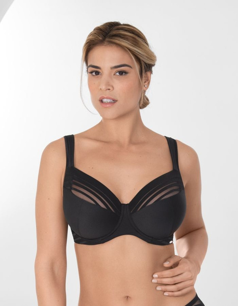 Бюстгальтер Женский Grandissima классическая чашка, размер 85D черный Кружево Повседневный ...