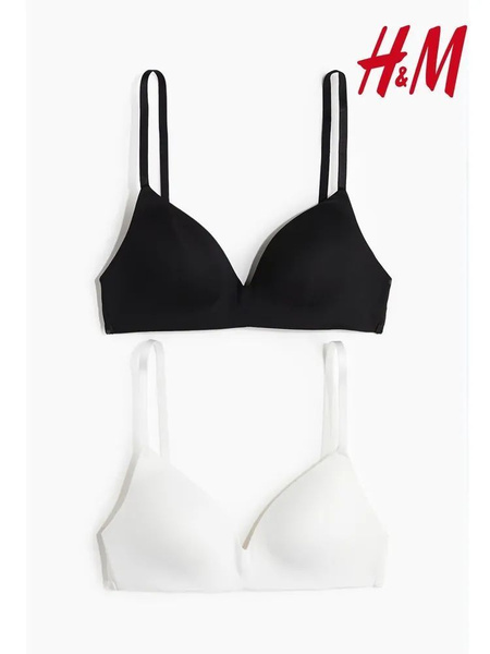 Бюстгальтер Женский H&M, размер 75B белый Полиамид Повседневный Бангладеш купить c доставкой на ...