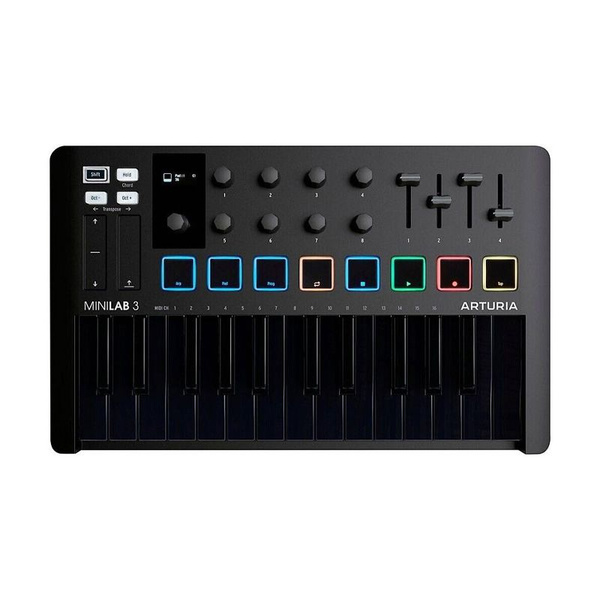 MIDI-клавиатура Arturia MiniLab 3 Deep Black MIDI Keyboard Controller купить на OZON по низкой ...