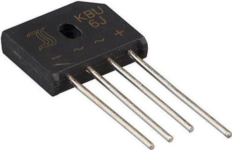 Диодный мост DC KBU8J однофазный Urmax 600В If 8А Ifsm 175А V плоские 1 ...