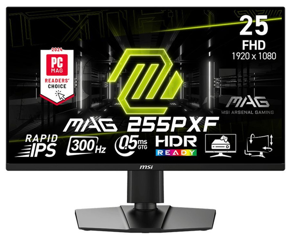 MSI 25" Монитор MAG 255-PXF/300Hz/Встроенный динамик/0.5ms GTG/Rapid ...