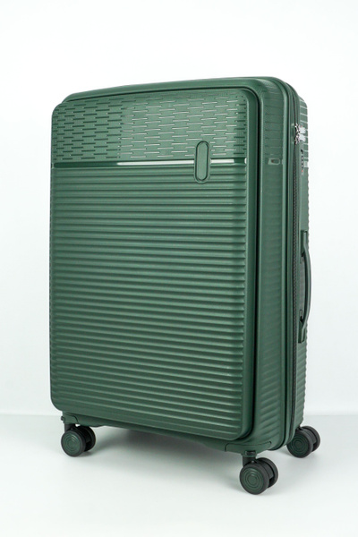 Чемодан Chemodan 360 большой из полипропилена на 4-х съемных колесах с кодовым замком (Edge ...