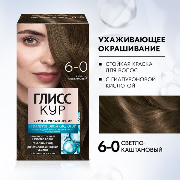 Глисс Кур Стойкая профессиональная краска для волос Уход & Увлажнение ...