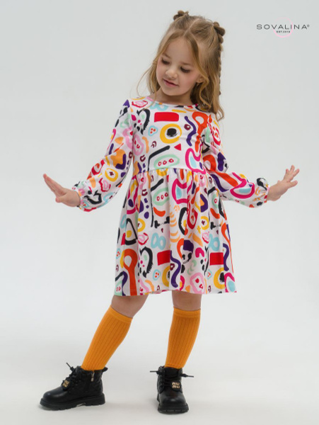 Платье для девочки SOVAlina, Девочки, На любой сезон, размер 110 ...