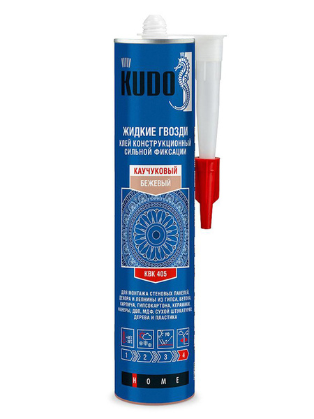 Клей сильной фиксации KUDO на каучуковой основе универсальный конструкционный 310 мл. арт. KBK ...