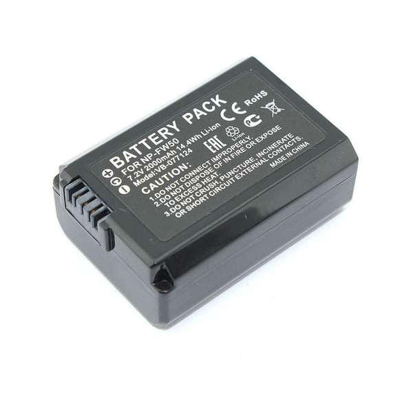 Аккумлятор NP-FW50 для фотоаппарата Sony Alpha A7, 7,4V 2000mAh купить ...