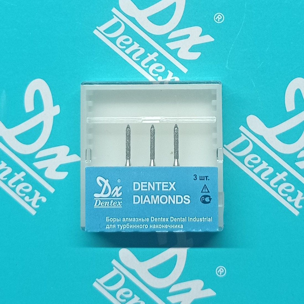 Боры алмазные 352А цилиндр с усеченным концом Дентекс (Dentex) 3 штуки. FG купить на OZON по ...