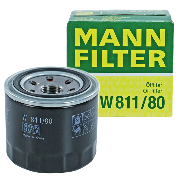 Фильтр масляный MANN FILTER ( КОРЕЯ ) W81180 ( W811/80) SOLARIS СОЛЯРИС ...