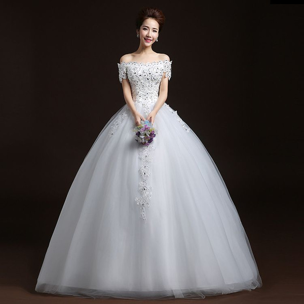 Свадебное платье с плечом hunsha, размер 48, материал Политекс — купить ...