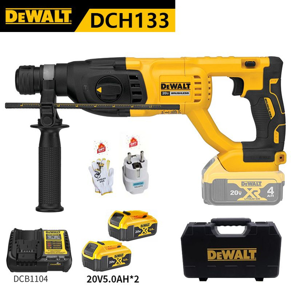 DEWALT DCH133 Бесщеточный вращающийся молот Набор электроинструмента ...