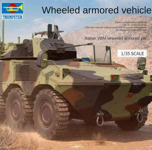 Trumpeter 09606 1/35 Итальянский колесный бронеавтомобиль VBM Freccia ...