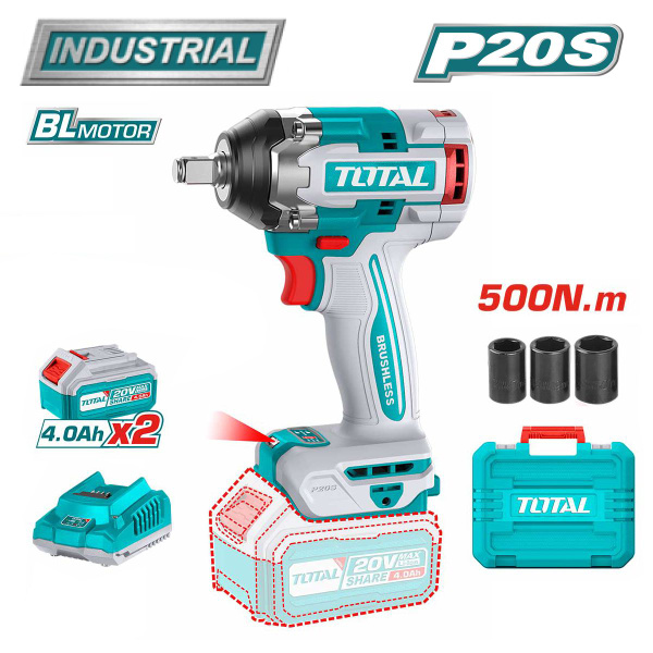 Гайковерт TOTAL TIWLI2050 купить на OZON по низкой цене (1826442656)