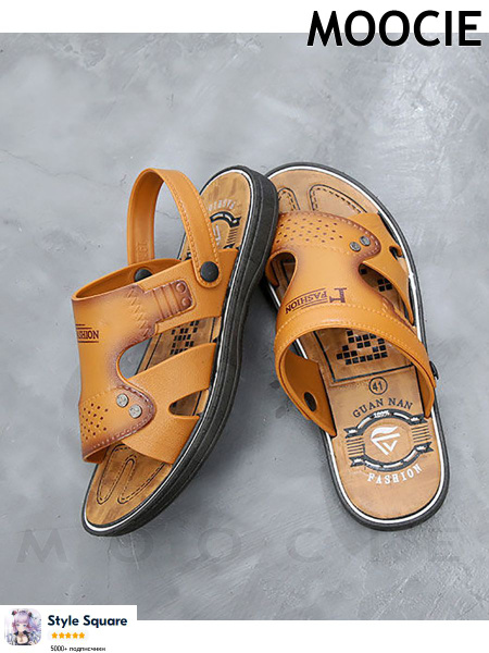 Сандалии Мужской MOOCIE, размер 43 Микрофибра Лето Без застёжки купить c доставкой на OZON по ...