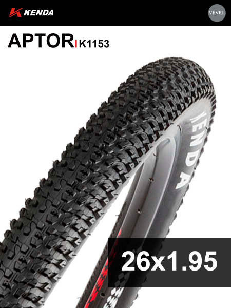 Покрышка велосипедная KENDA APTOR K1153 26x1,95 (50-559), грязевой ...