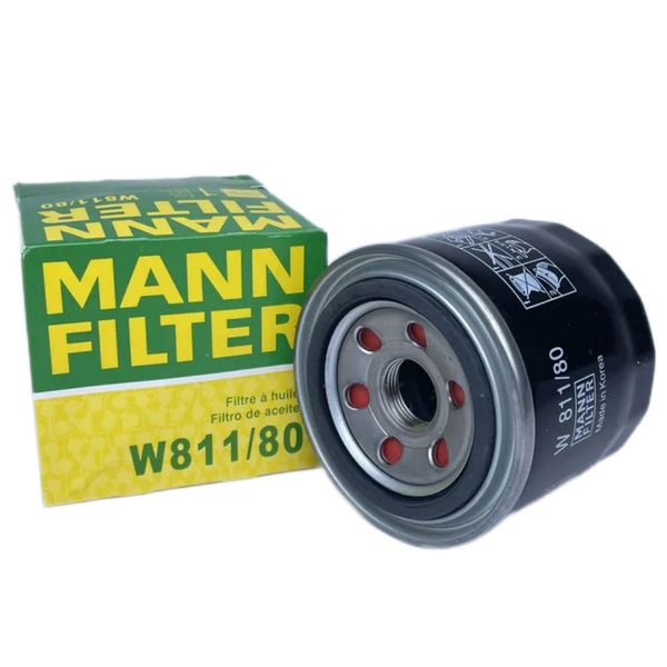 Фильтр масляный W811/80 W81180 MANN FILTER для HYUNDAI Solaris Accent ...