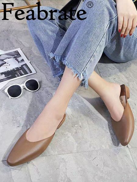 Лоферы Женский Feabrate коричневый, размер 36 Без каблука На любой сезон Без застёжки купить c ...