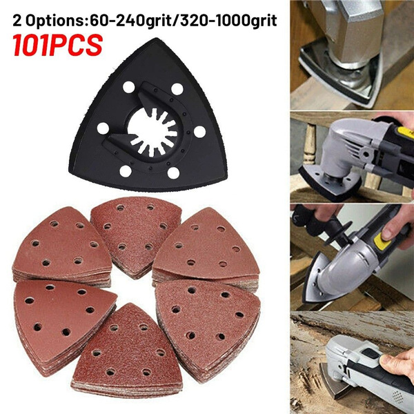 OZ-BDOT-100 шт. наждачной бумаги смешанной зернистости и абразивных дисков +1 шт. наждачная ...