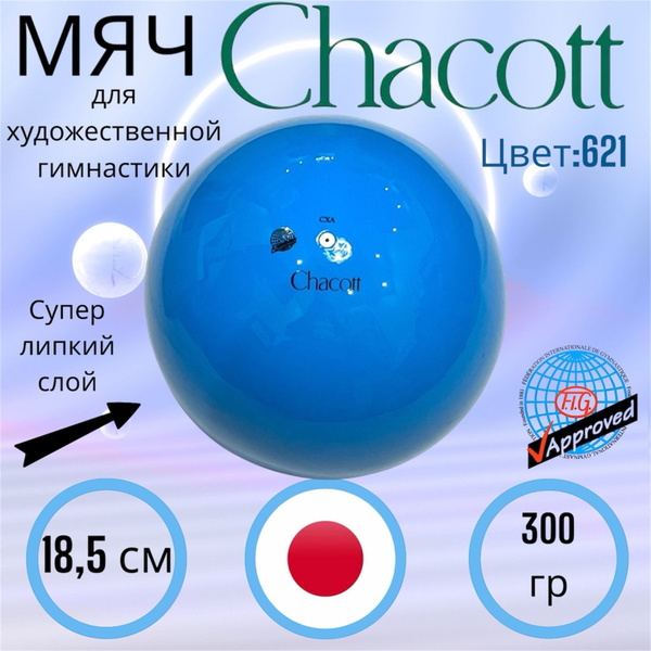 Мяч Chacott 18,5 см, однотонный глянцевый, цв.голубой (022) FIG купить на OZON по низкой цене ...