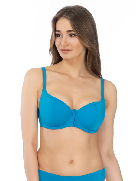 Лиф купальный Женский Lauma мягкая чашка на каркасе, на косточках морская волна Пляжный, размер ...