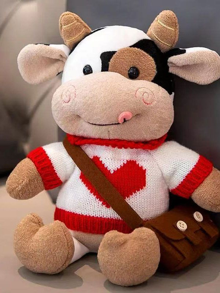 Мягкая игрушка корова 30 см - Милая плюшевая коровка купить на OZON по ...