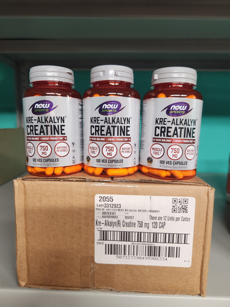 NOW Kre-Alkaline Creatine // Алкалированный креатин 120 растительных ...