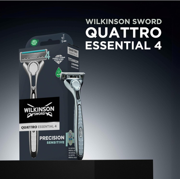 Wilkinson Sword Quattro Essential Precision Sensitive / Бритвенный ...
