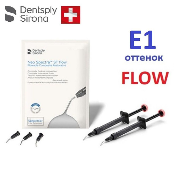Neo Spectra ST FLOW оттенок E1 шприц (1.8г.х 2шт.), композитный ...