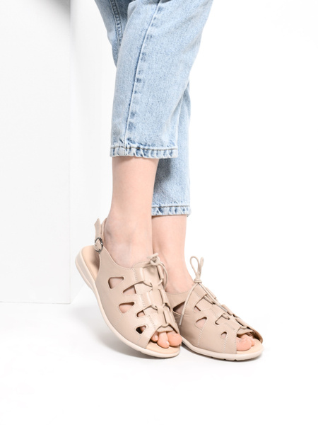 Сандалии Женский BELWEST, размер 42 Натуральная кожа Мягкая стелька H Лето Беларусь Шнурки ...