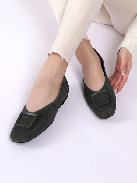 Балетки Женский Covani Замша натуральная, размер 38 7 Россия лодочки Металлические вставки ...