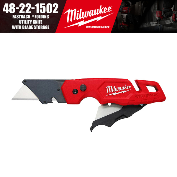 Milwaukee 48-22-1502 Складной хозяйственный нож с хранилищем для лезвий ...