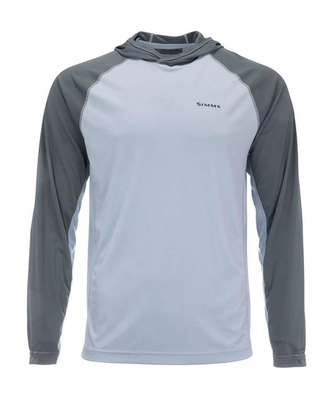 Худи Мужской, Женский Simms Капюшон бело-синий Без застежки Велюр искусственный, Волокно, размер ...