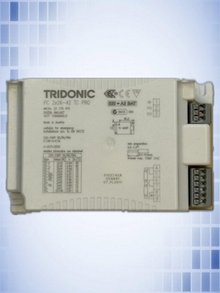 Электронный пускорегулирующий аппарат TRIDONIC PC 2х26-42 TC PRO купить на OZON по низкой цене ...