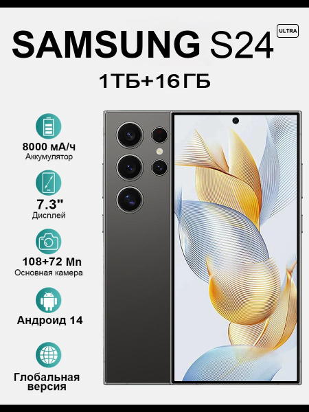 Смартфон Samsung S24 1 ТБ 16 ГБ Черный OLED/AMOLED 2 SIM купить c доставкой на OZON по низкой ...