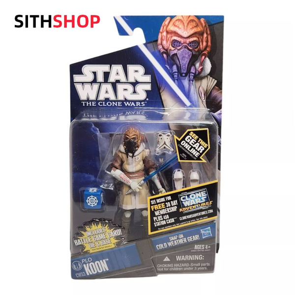 Фигурка Hasbro Star Wars The Clone Wars Plo Koon Cold Weather Gear 3.75 ...