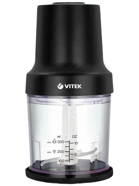 Измельчитель кухонный электрический Vitek VT-7131, Мощность 800 Вт, Объем 800мл, Черный купить ...
